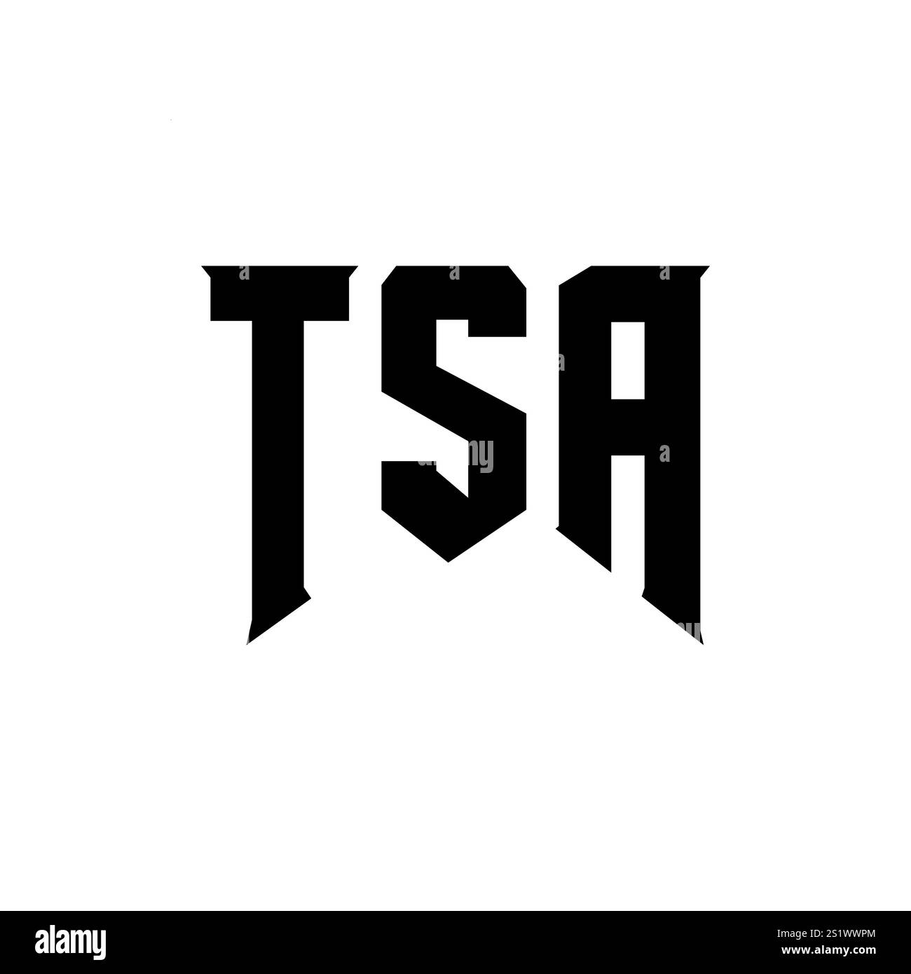 TSA letter logo design for technology company. TSA logo design black ...