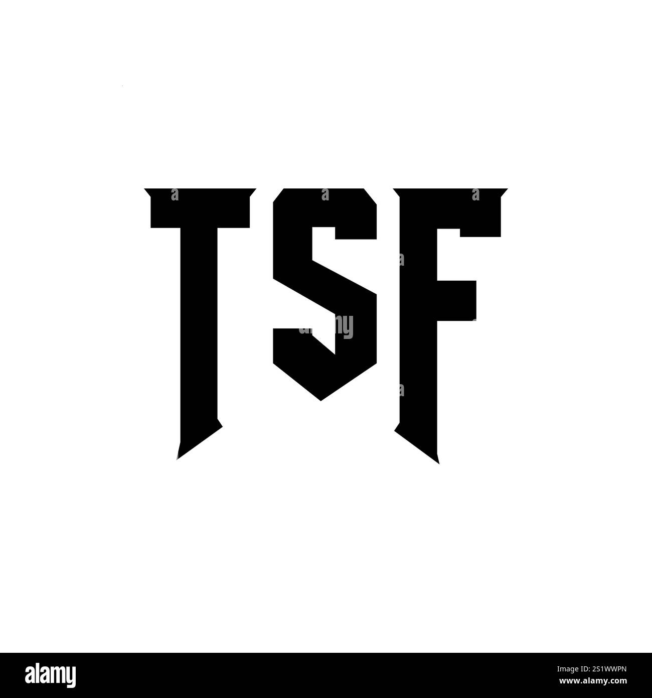 TSF letter logo design for technology company. TSF logo design black ...
