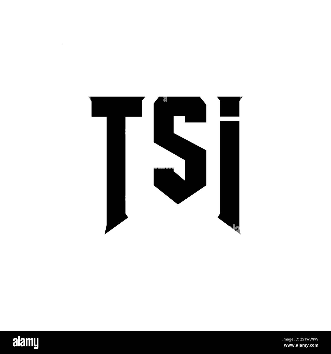 TSI letter logo design for technology company. TSI logo design black ...