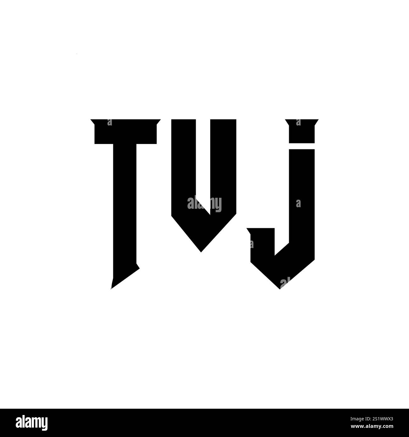Tvj logo design hi-res stock photography and images - Alamy