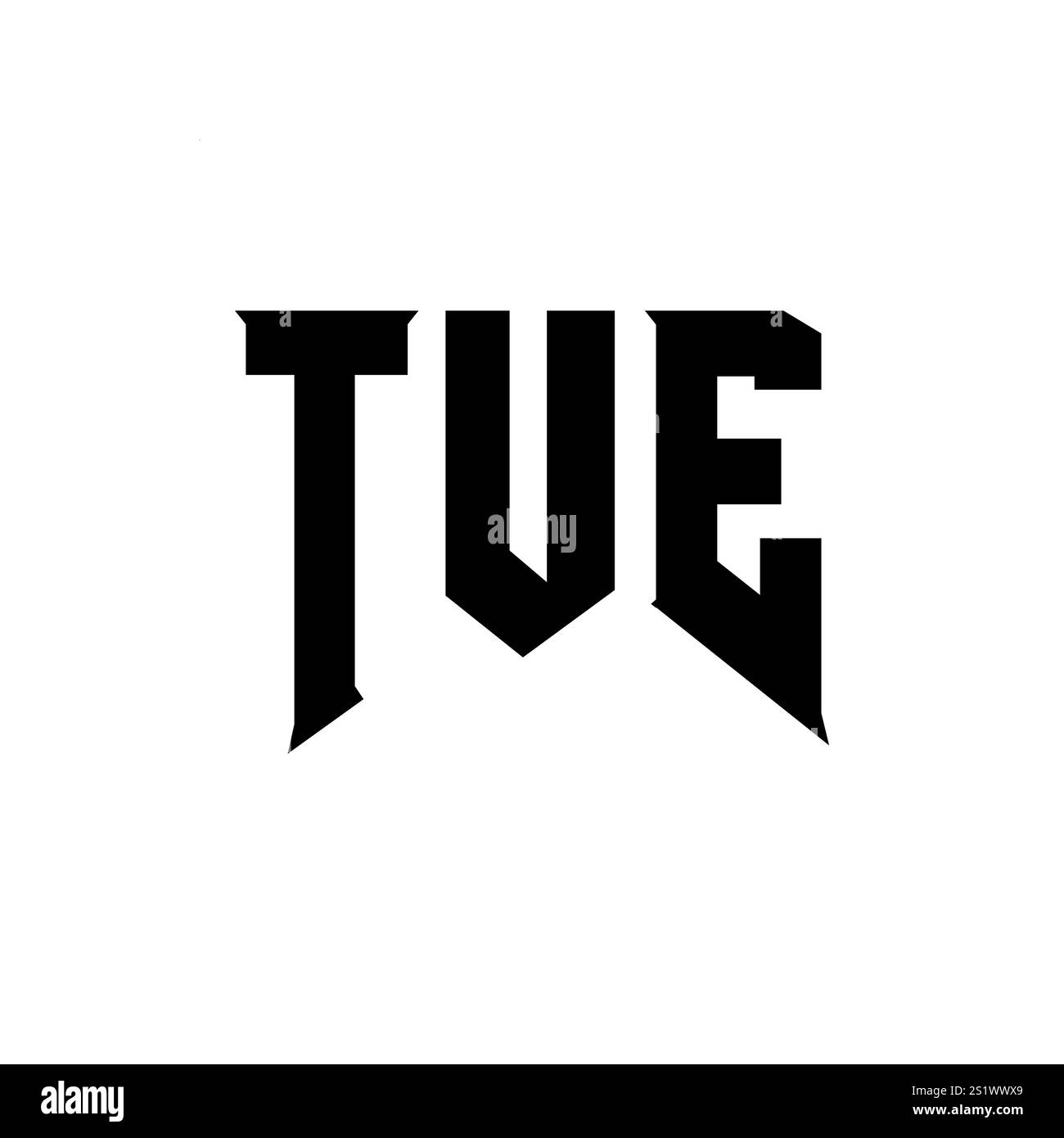 Tue logo design hi-res stock photography and images - Alamy