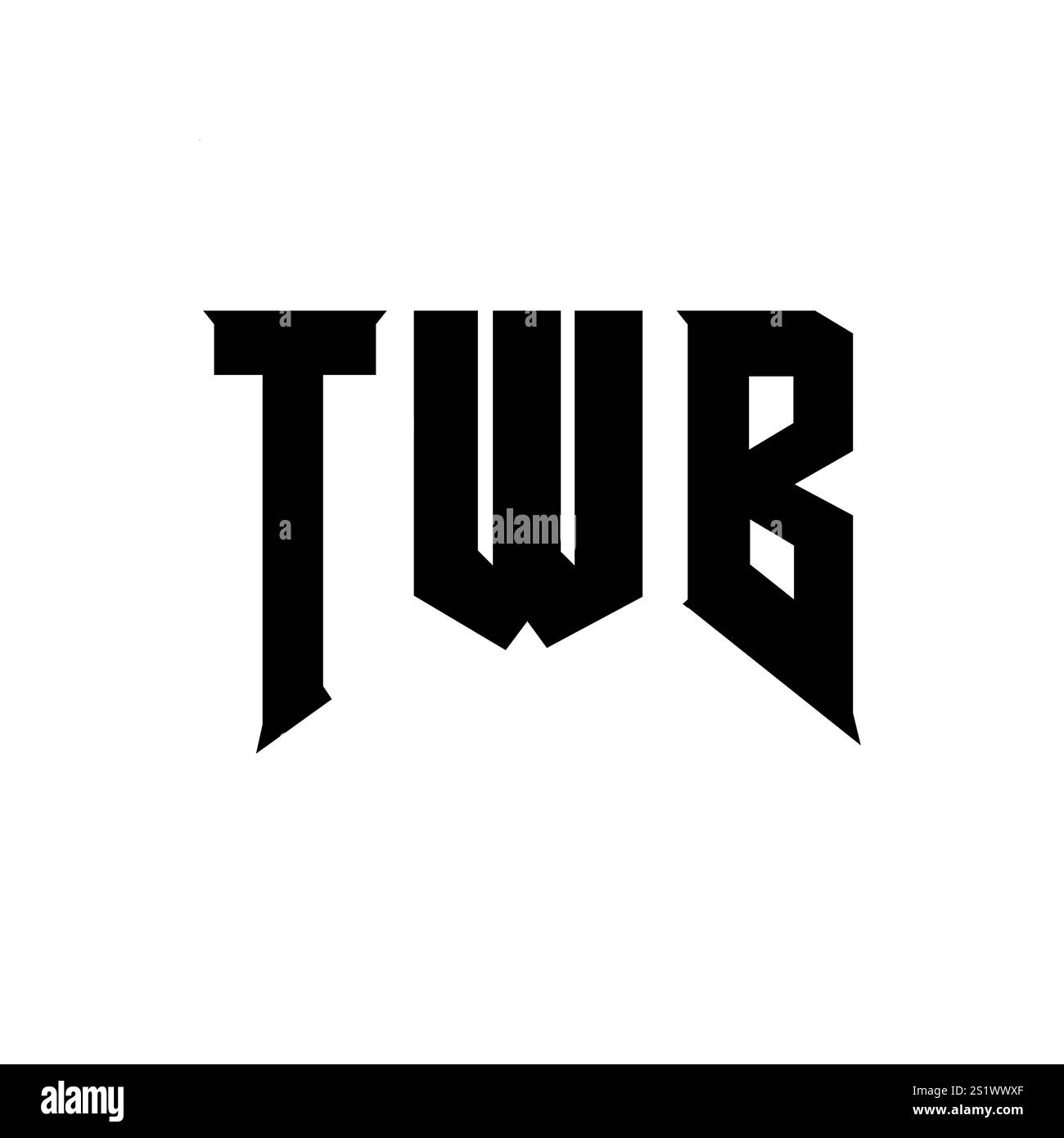 TWB letter logo design for technology company. TWB logo design black ...