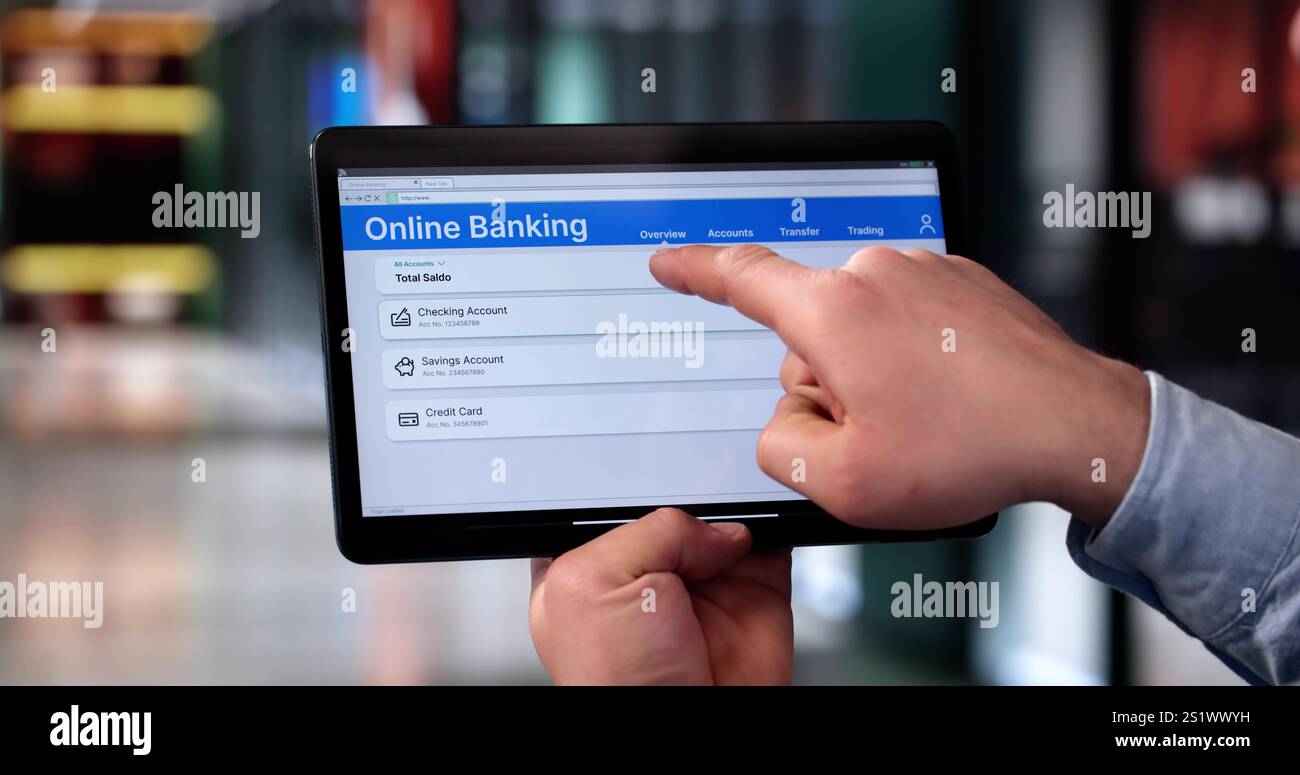 Computerized Electronic Bank Statement Transfer For Payment Balance ...