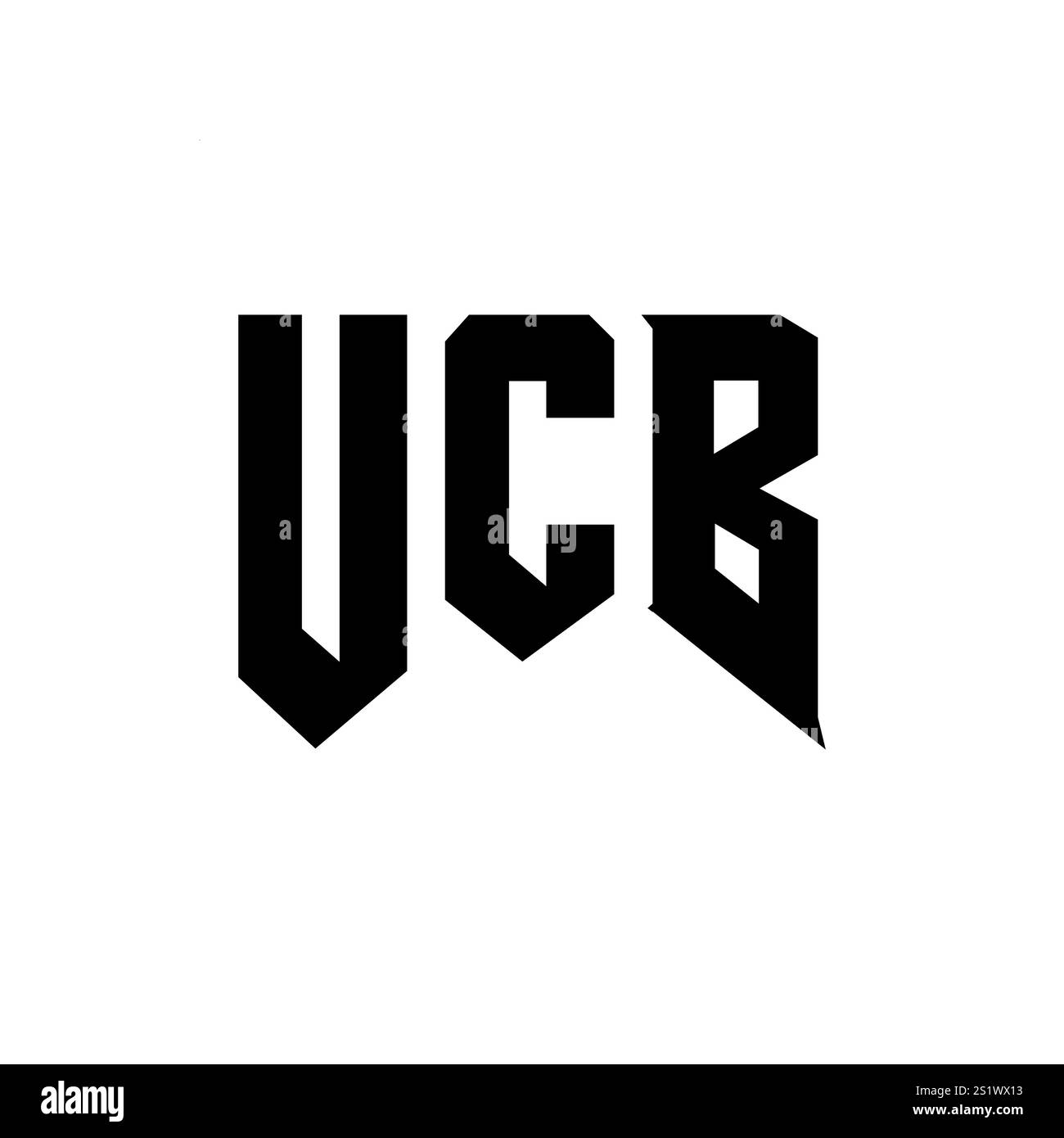 UCB letter logo design for technology company. UCB logo design black ...
