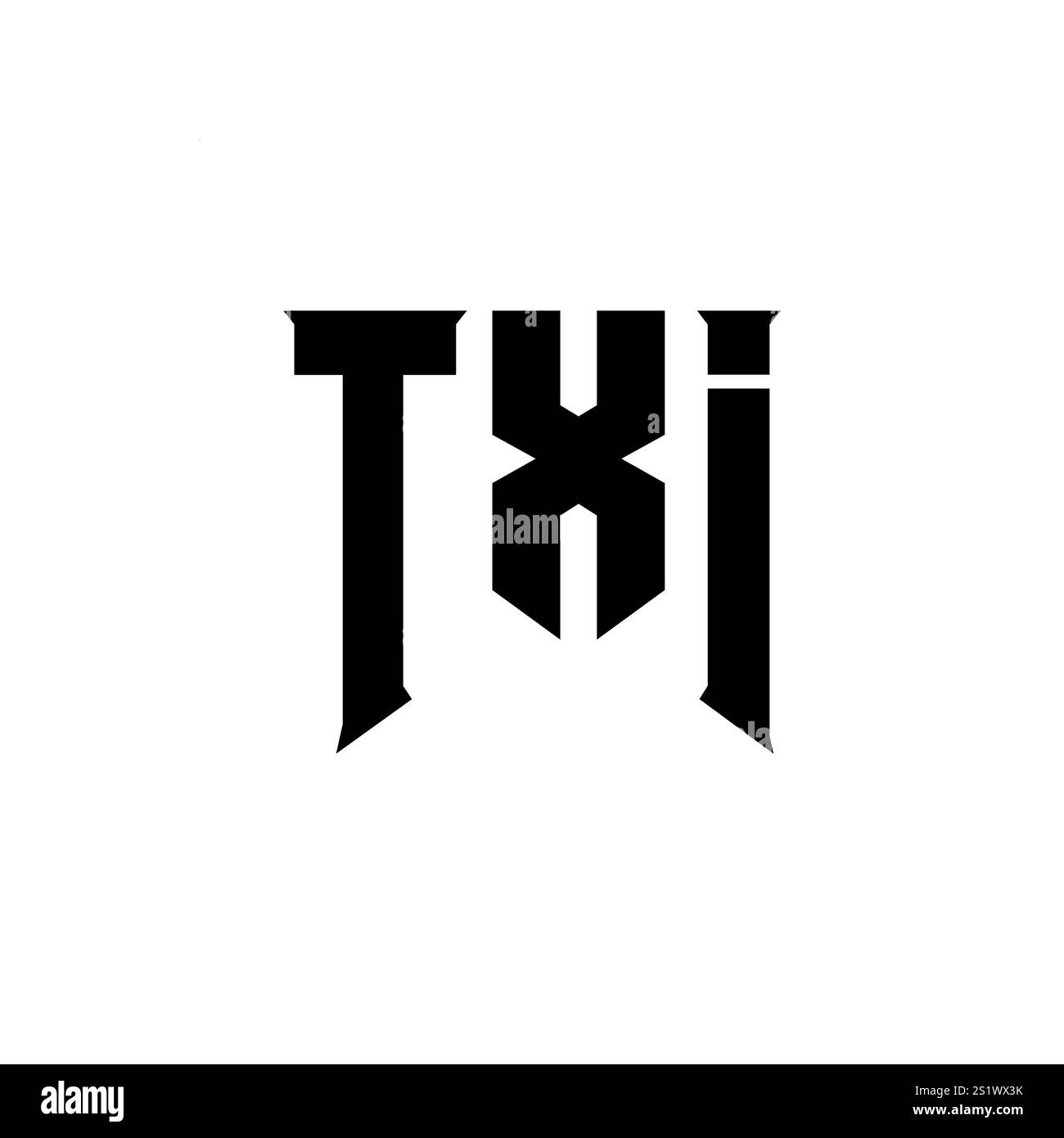 TXI letter logo design for technology company. TXI logo design black ...
