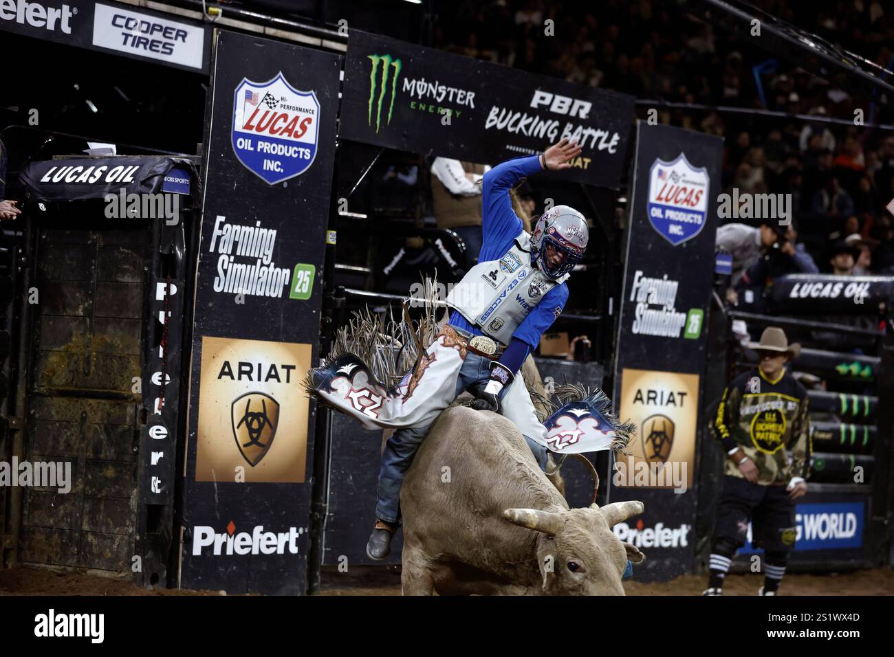 New York, USA. 04th Jan, 2025. Mauricio Gulla Moreira rides during PBR ...