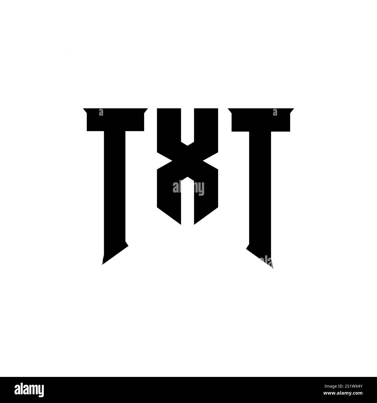 TXT letter logo design for technology company. TXT logo design black ...