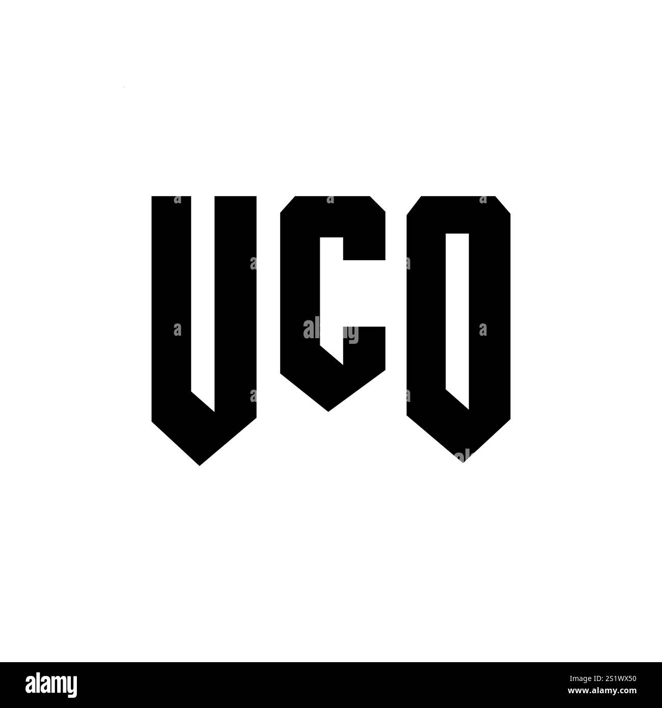 UCO letter logo design for technology company. UCO logo design black ...