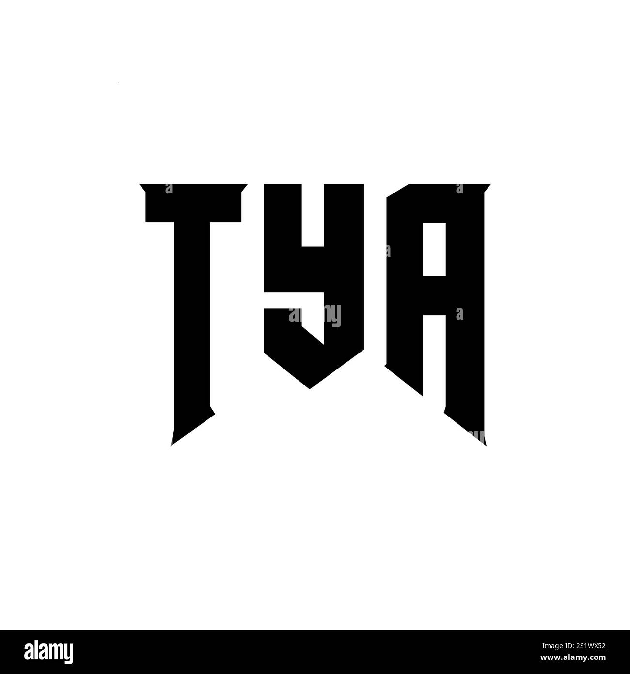 TYA letter logo design for technology company. TYA logo design black ...