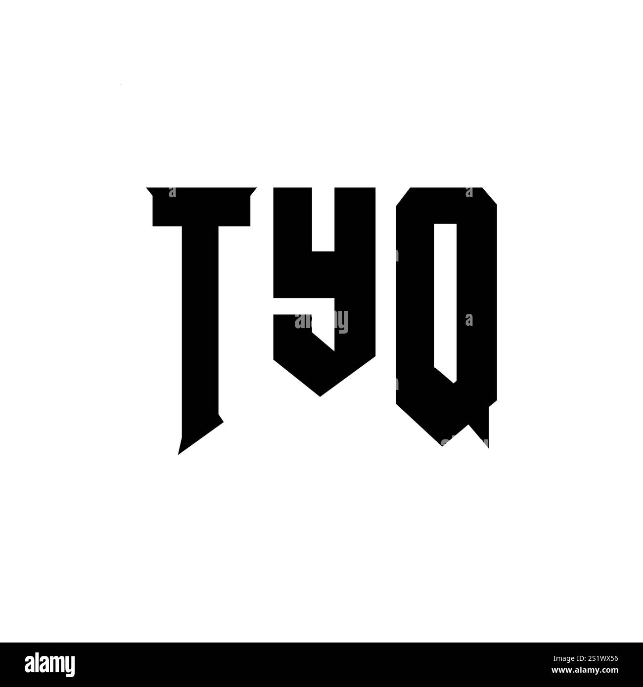 TYQ letter logo design for technology company. TYQ logo design black ...