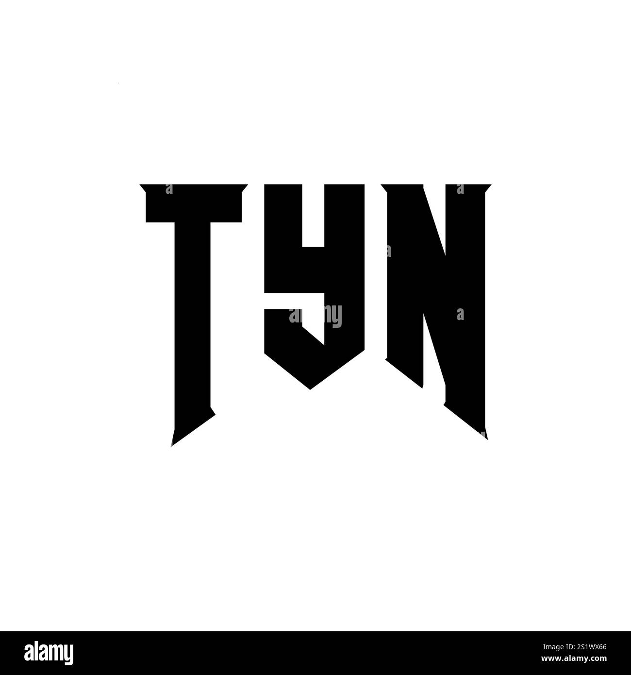 Tyn logo design Stock Vector Images - Alamy