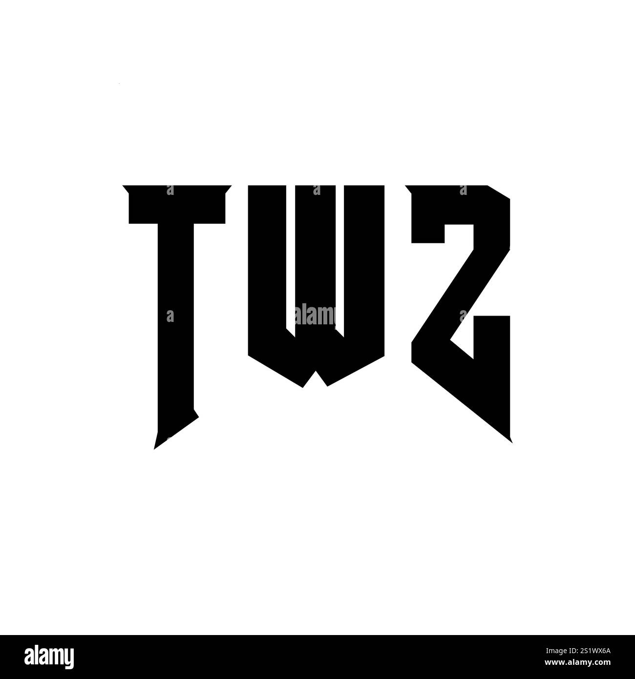 TWZ letter logo design for technology company. TWZ logo design black ...