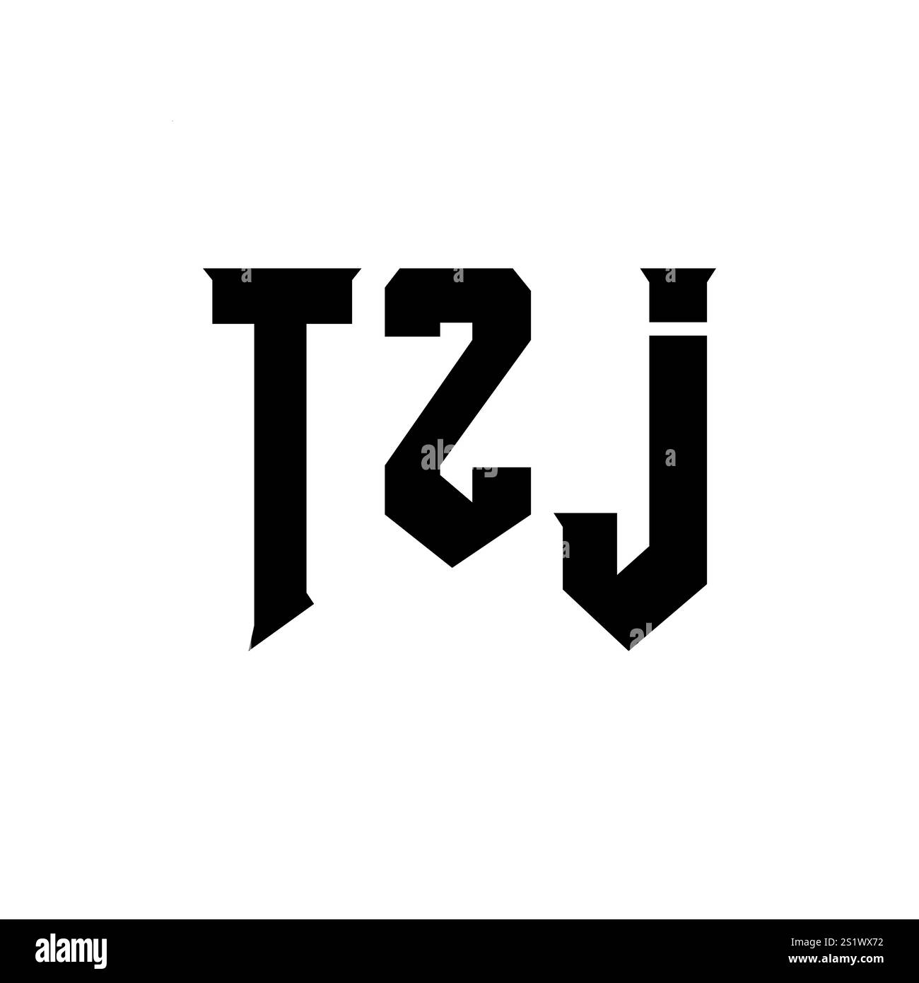 Tzj logo design hi-res stock photography and images - Alamy