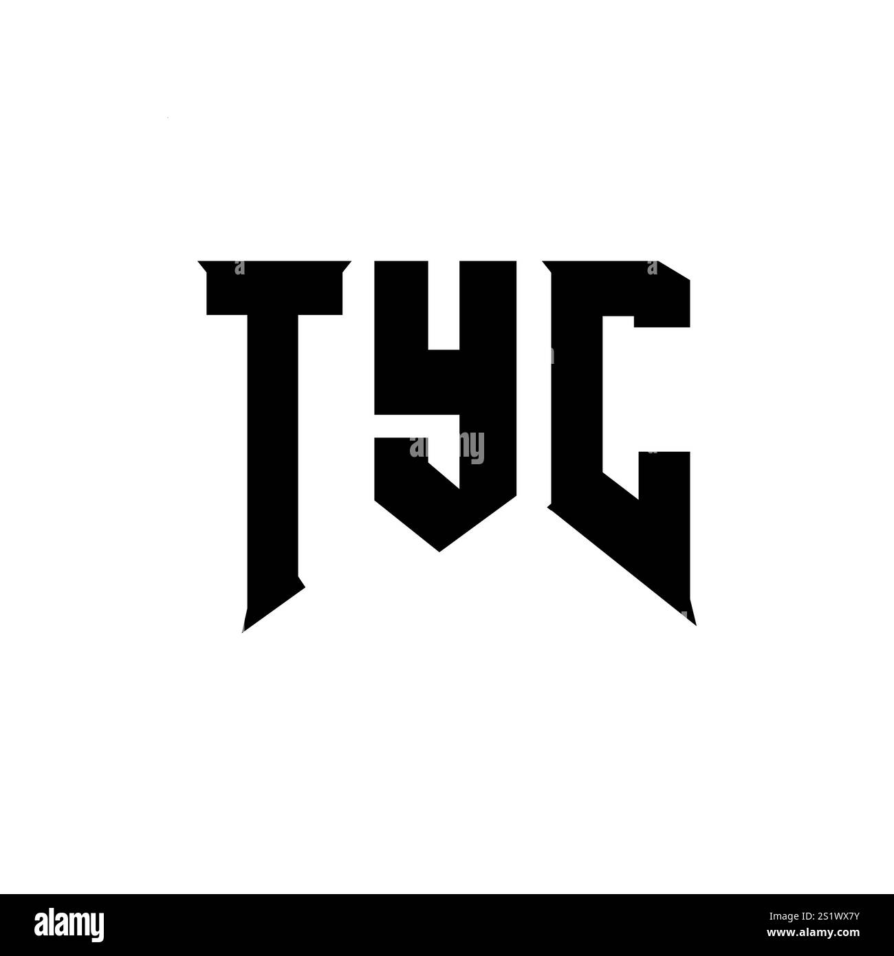 TYC letter logo design for technology company. TYC logo design black ...