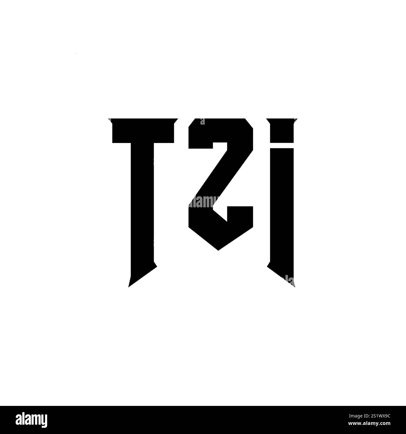 TZI letter logo design for technology company. TZI logo design black ...