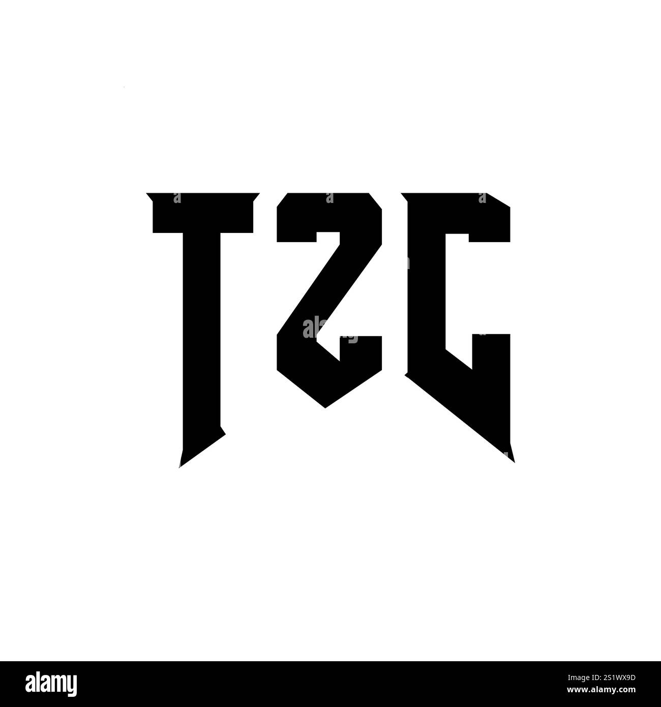 TZC letter logo design for technology company. TZC logo design black ...