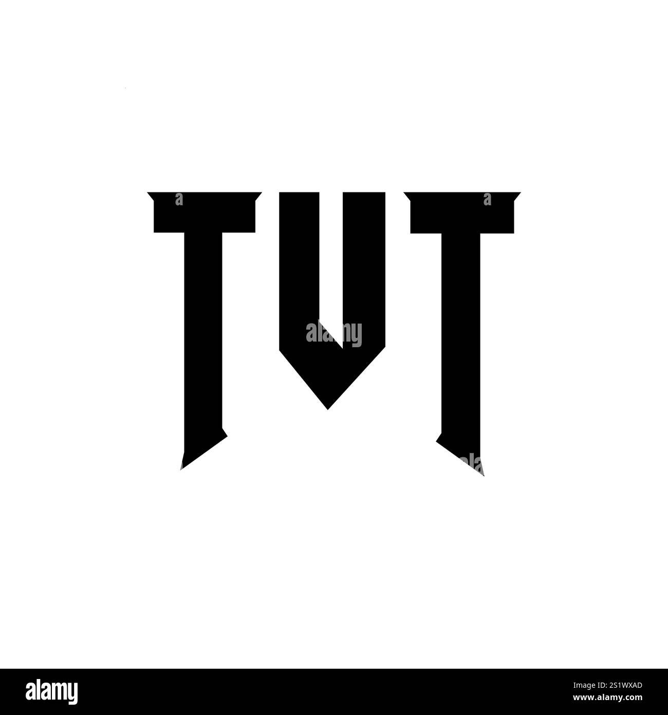 Tvt logo design Stock Vector Images - Alamy