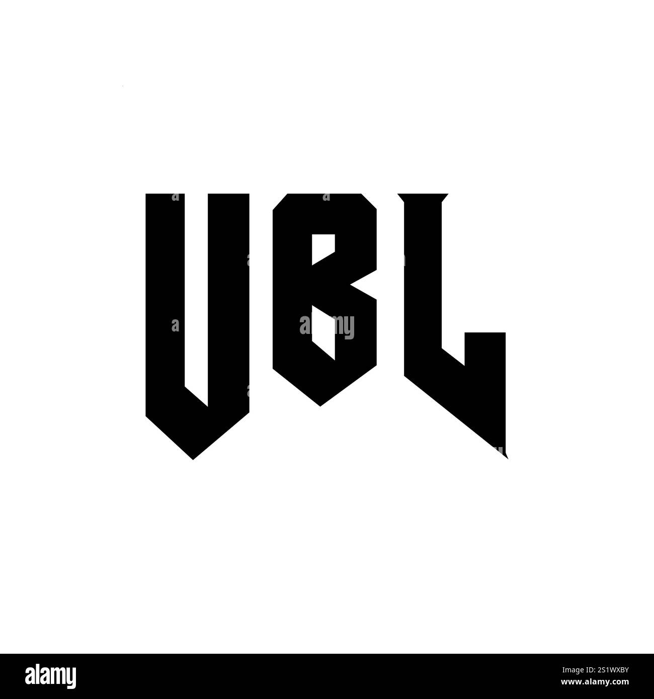 UBL letter logo design for technology company. UBL logo design black ...
