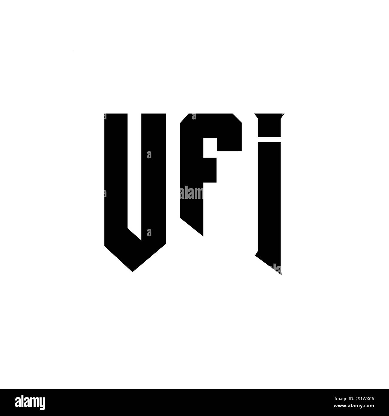 UFI letter logo design for technology company. UFI logo design black ...