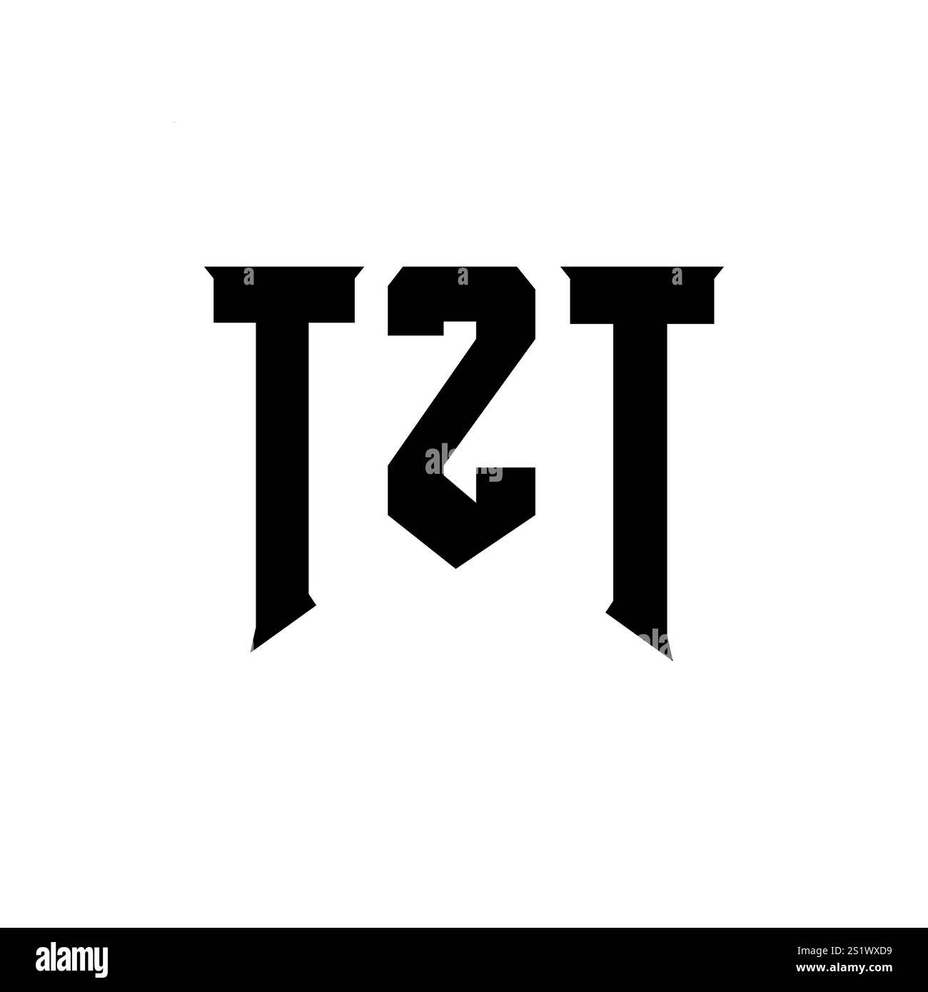 TZT letter logo design for technology company. TZT logo design black ...