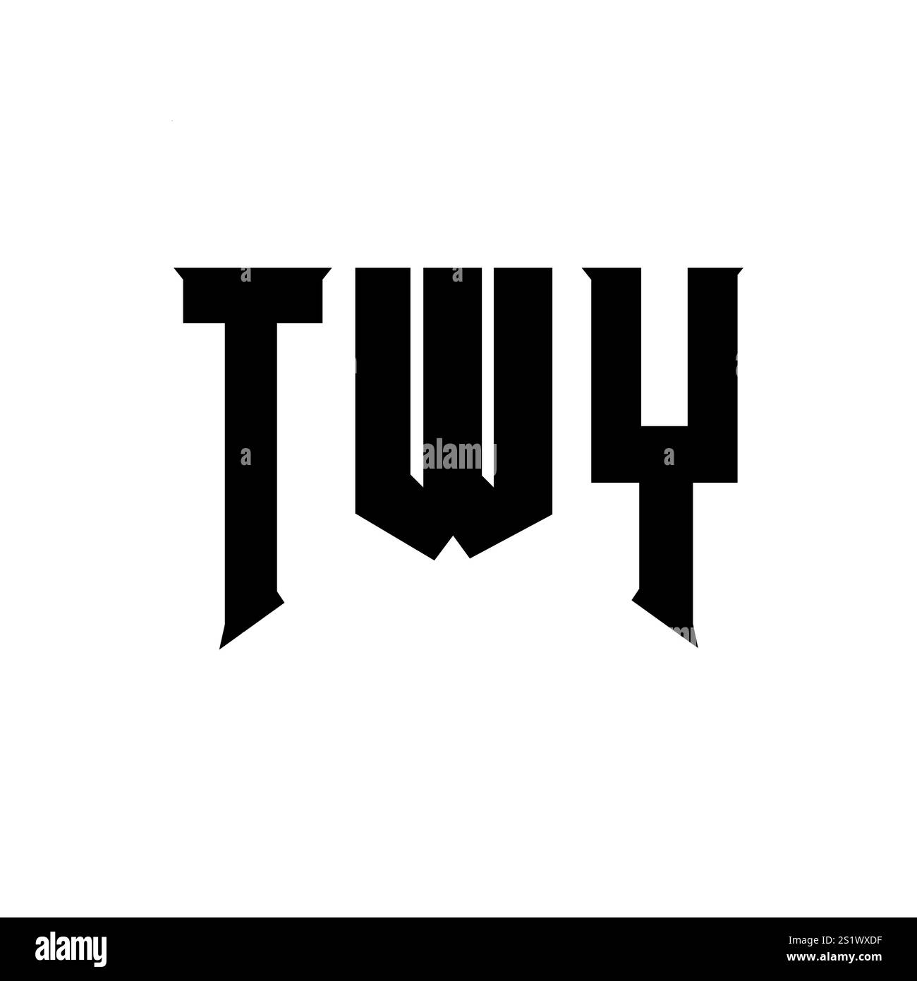 TWY letter logo design for technology company. TWY logo design black ...