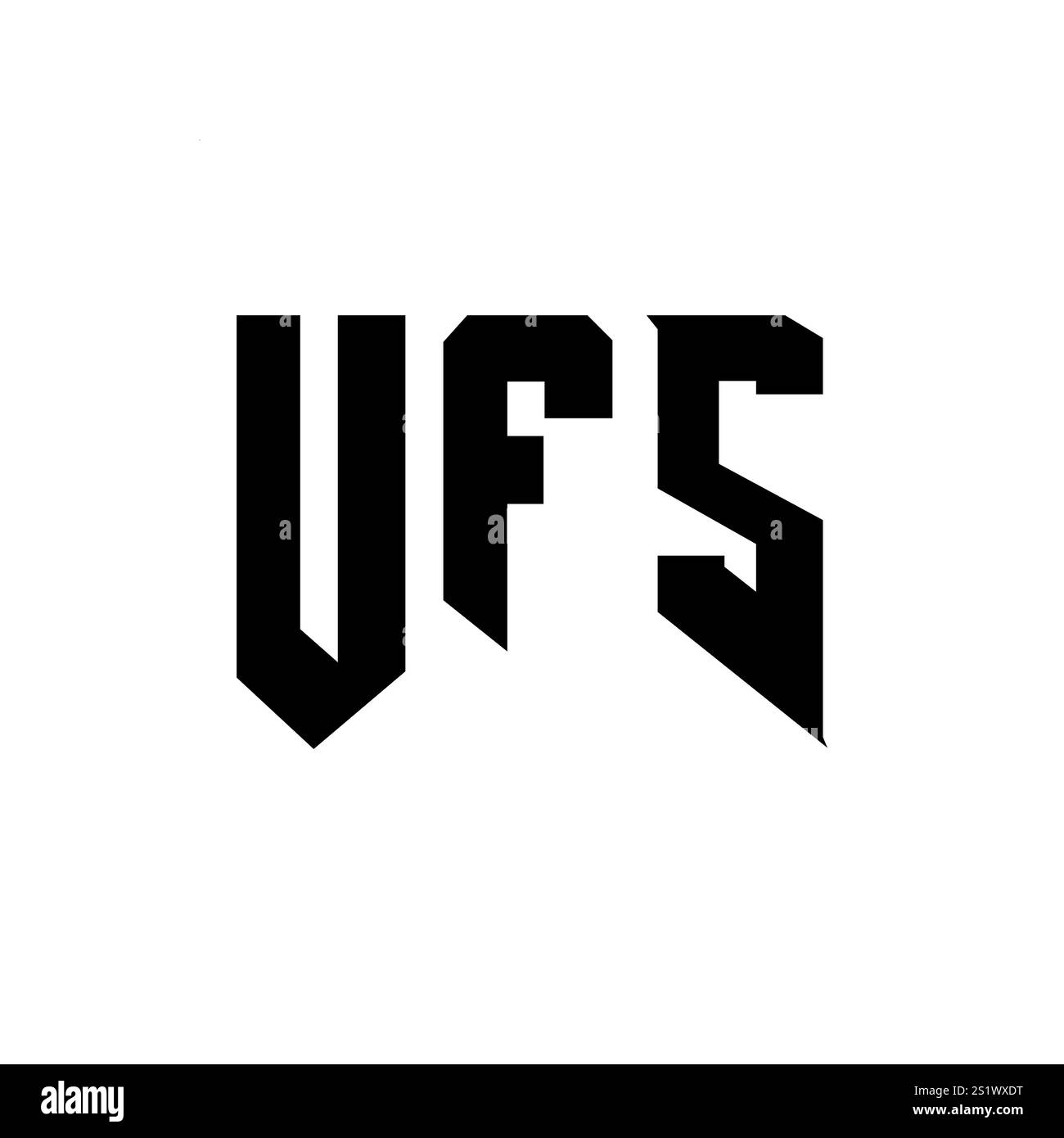UFS letter logo design for technology company. UFS logo design black ...