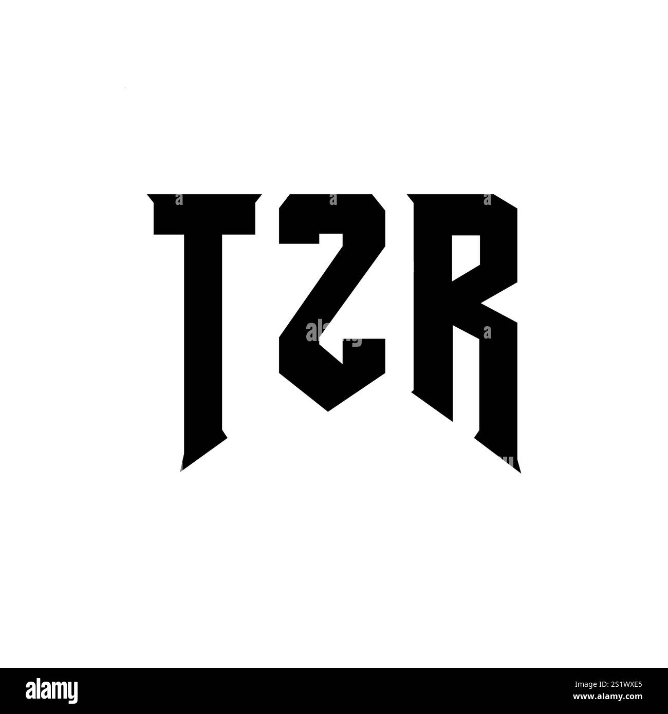 Tzr logo design Stock Vector Images - Alamy