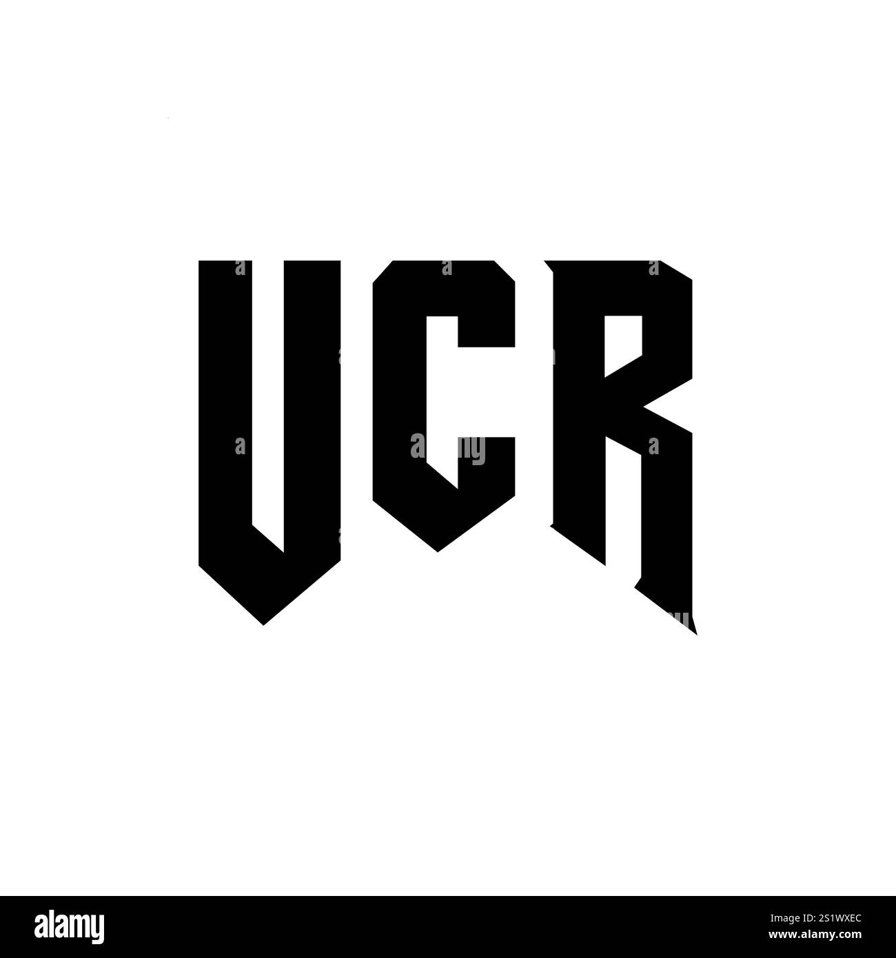 UCR letter logo design for technology company. UCR logo design black ...