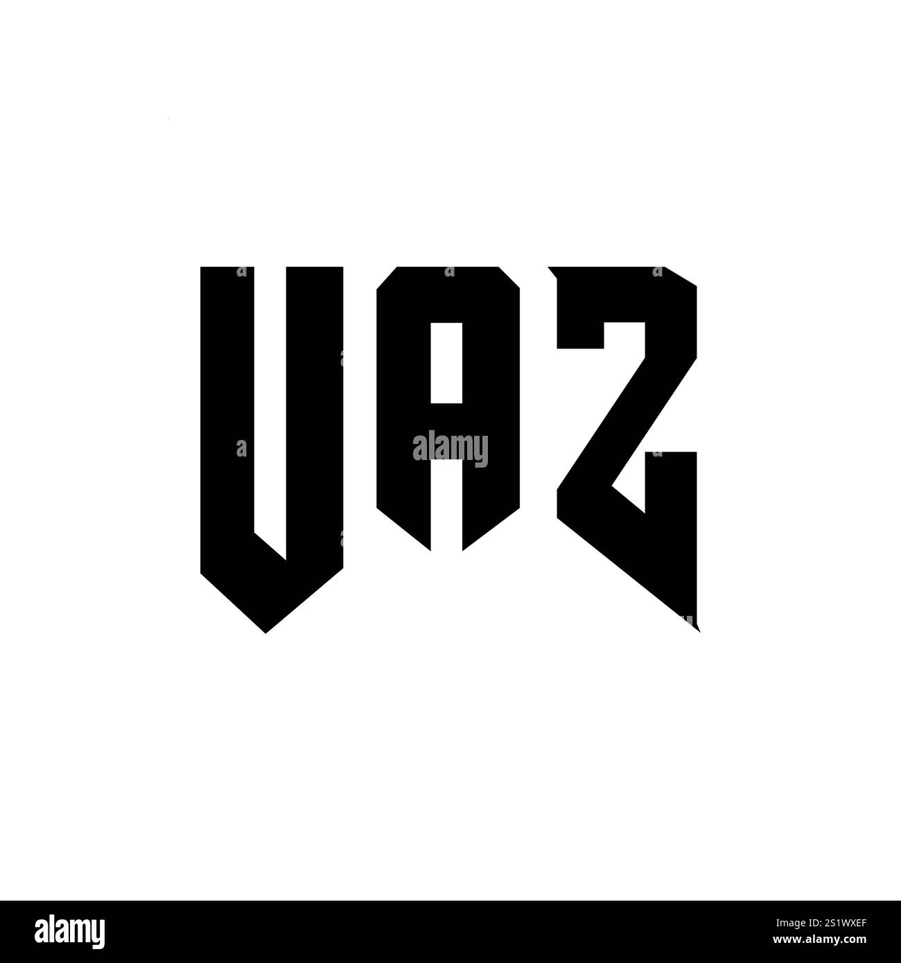 UAZ letter logo design for technology company. UAZ logo design black ...
