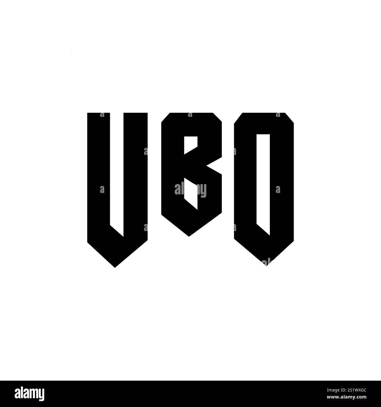 UBO letter logo design for technology company. UBO logo design black ...