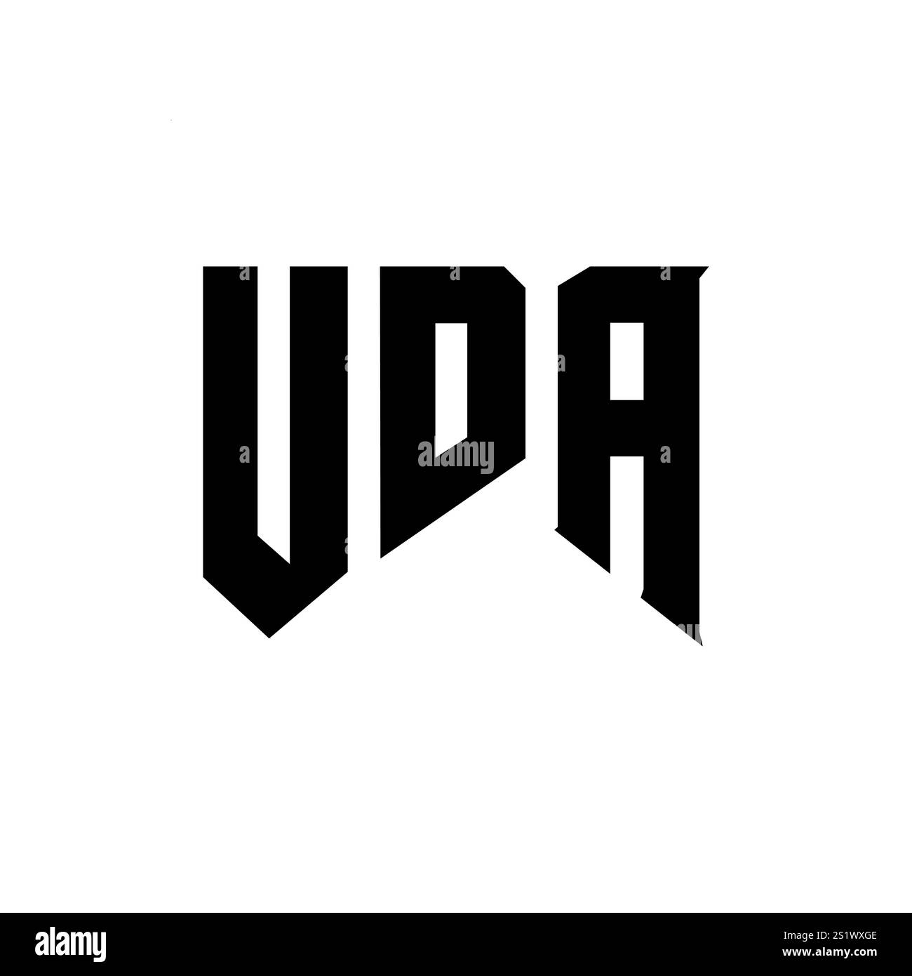UDA letter logo design for technology company. UDA logo design black ...