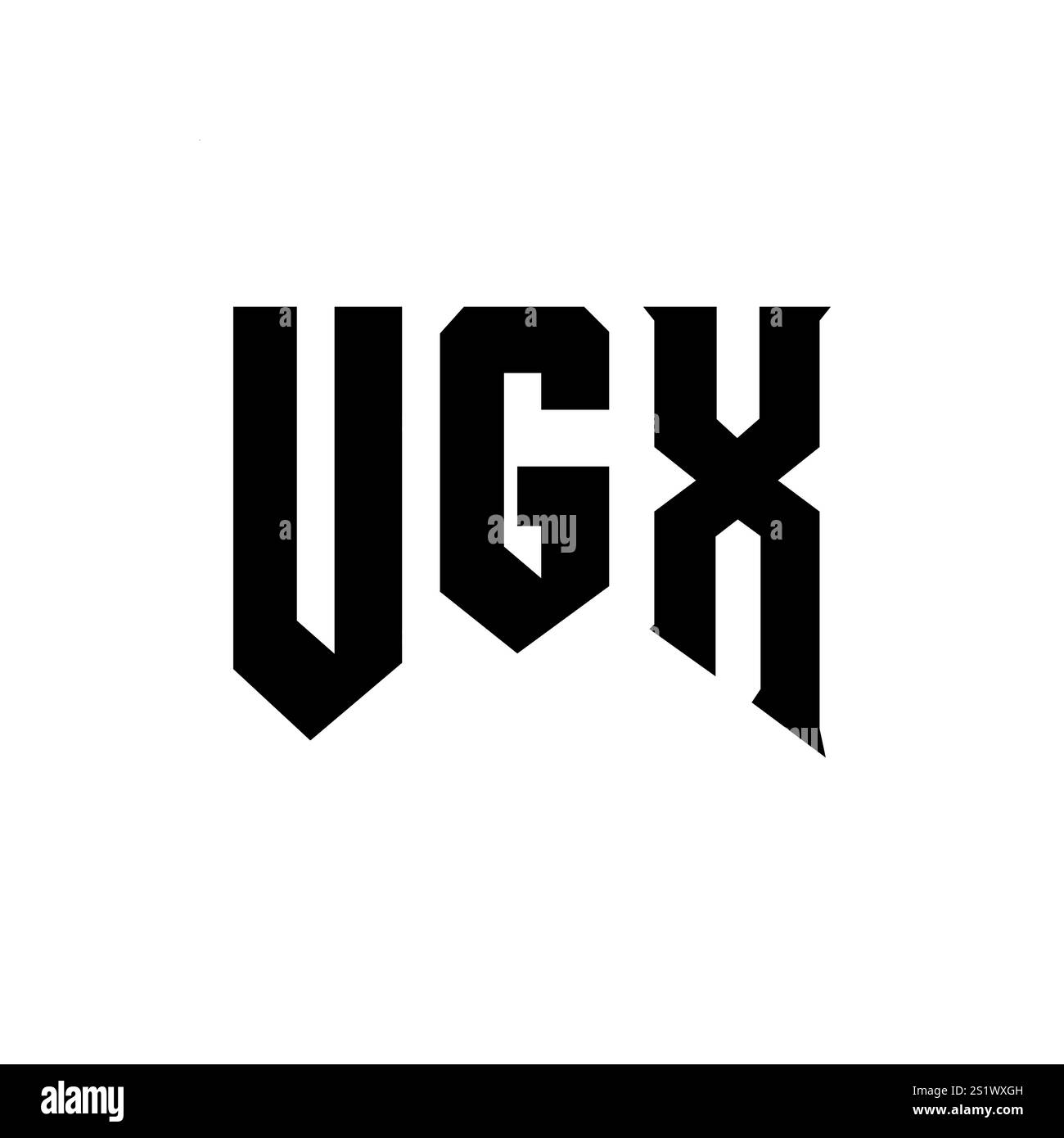 Ugx logo design Stock Vector Images - Alamy