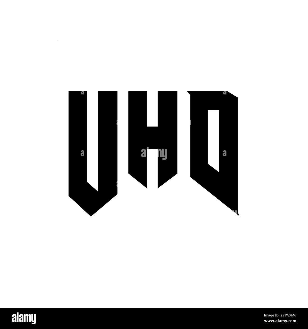 UHD letter logo design for technology company. UHD logo design black ...