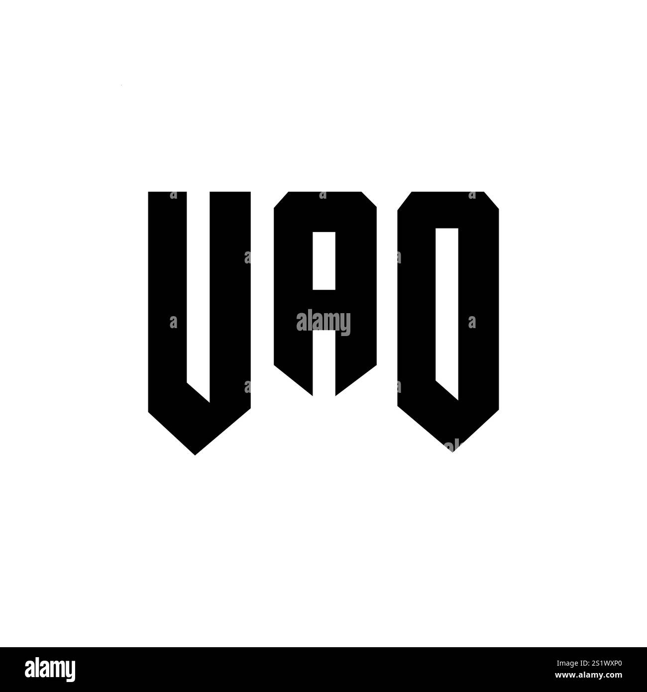 UAO letter logo design for technology company. UAO logo design black ...