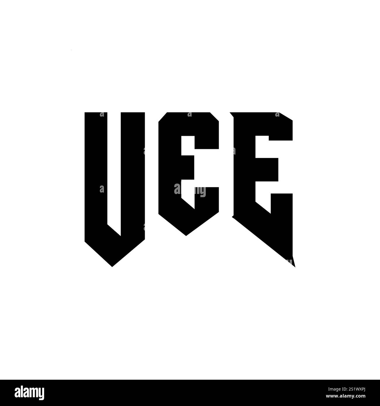 UEE letter logo design for technology company. UEE logo design black ...