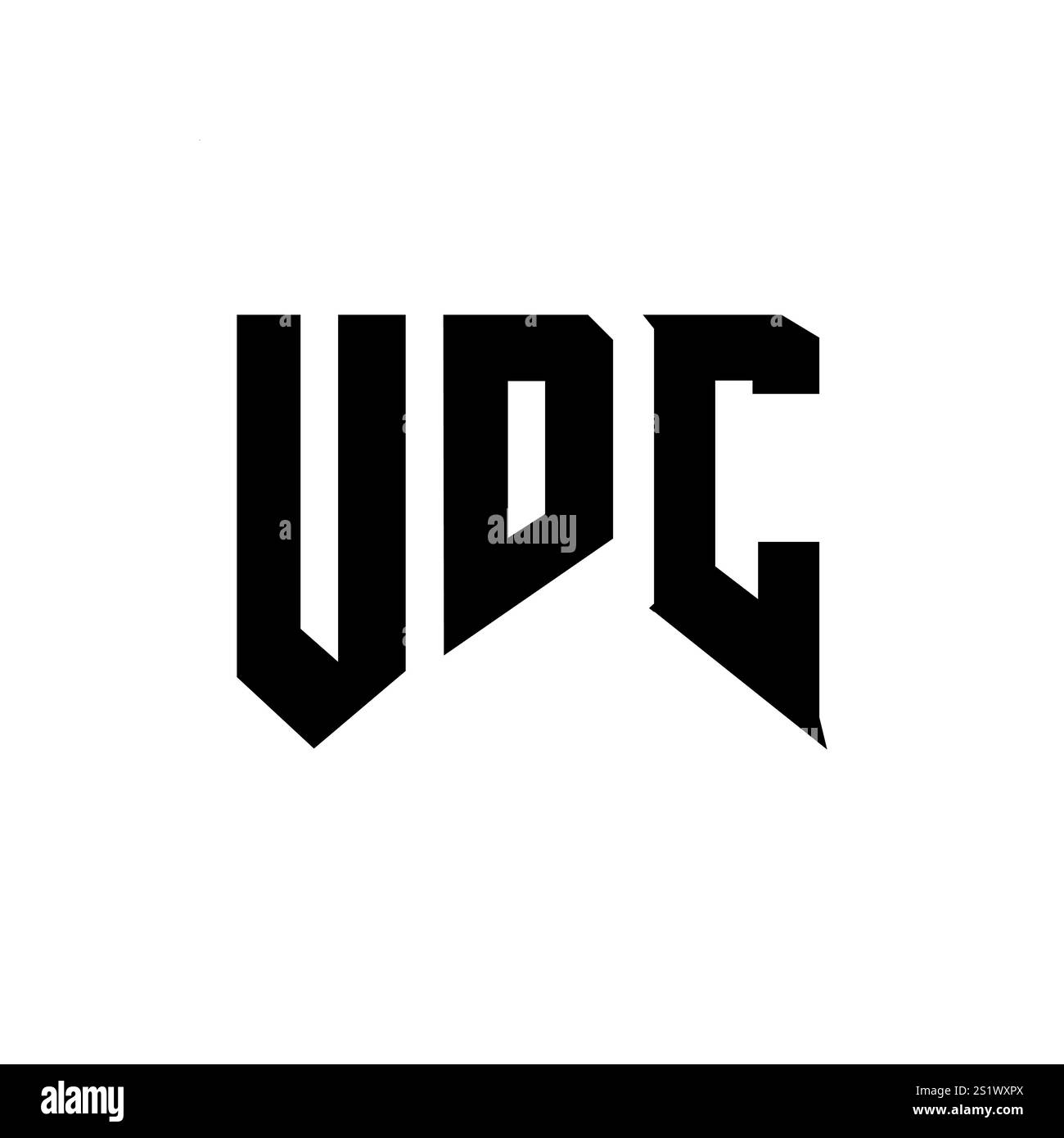 UDC letter logo design for technology company. UDC logo design black ...