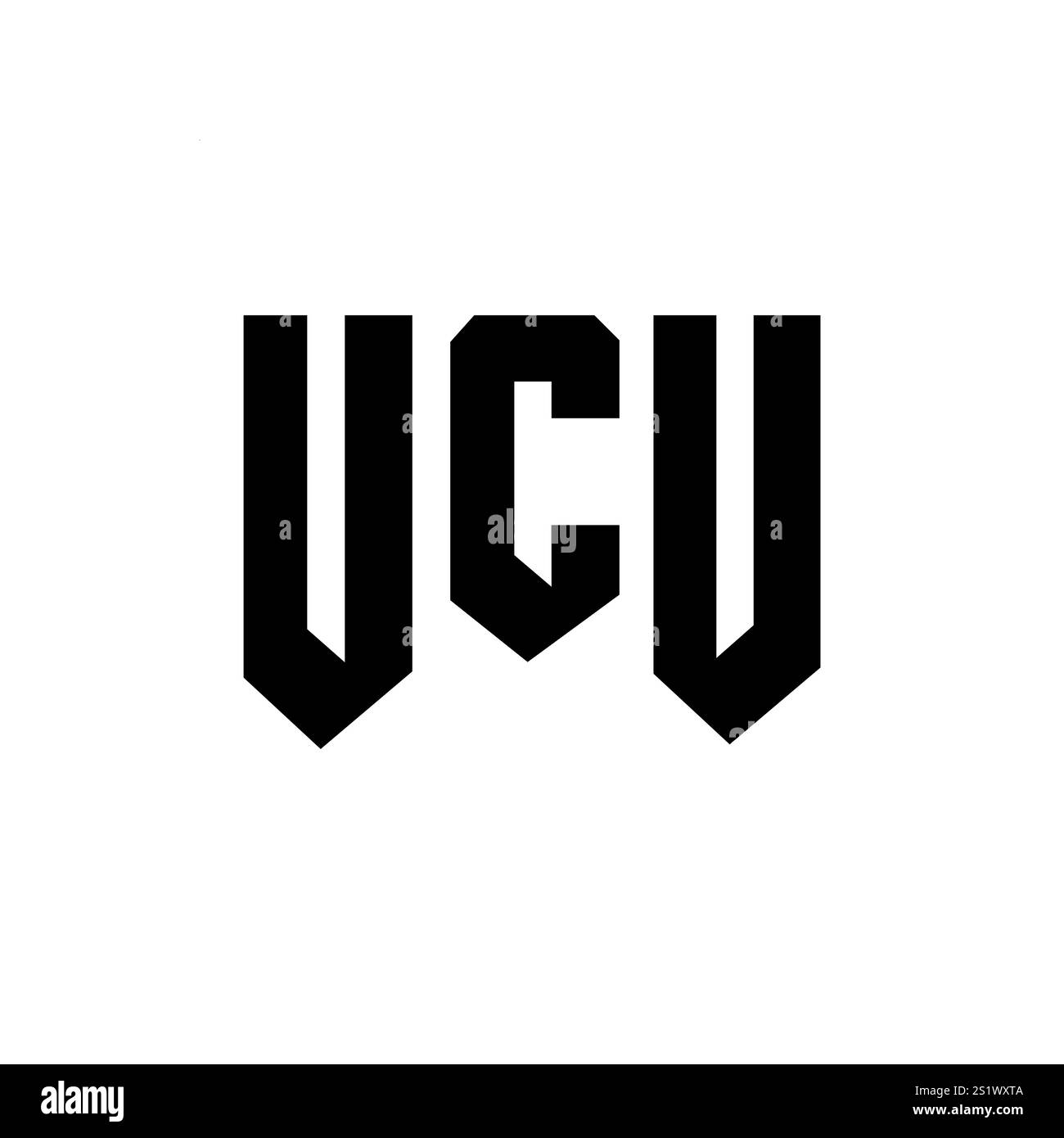 UCU Letter Logo Design For Technology Company UCU Logo Design Black