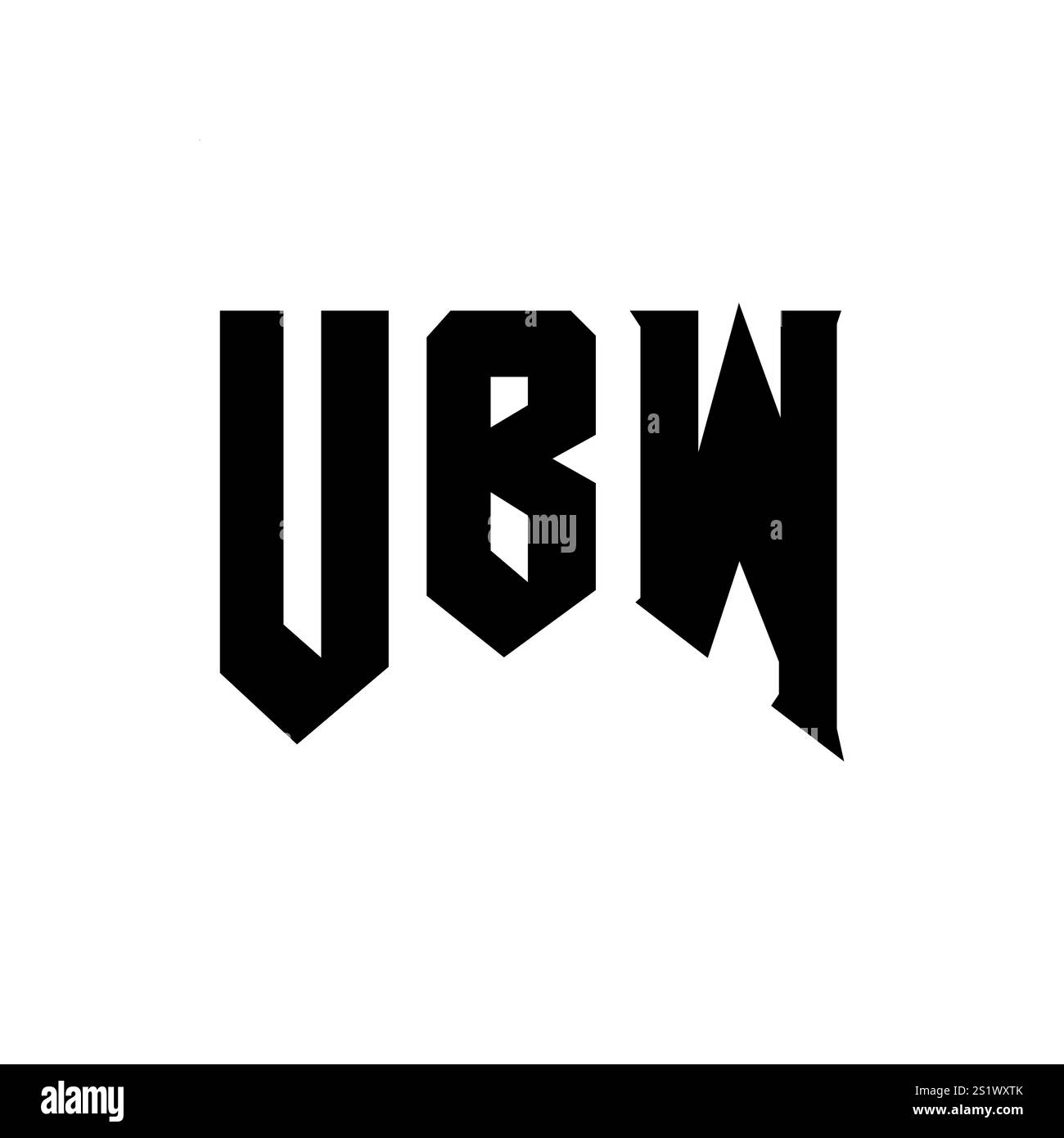 Ubw logo design Stock Vector Images - Alamy