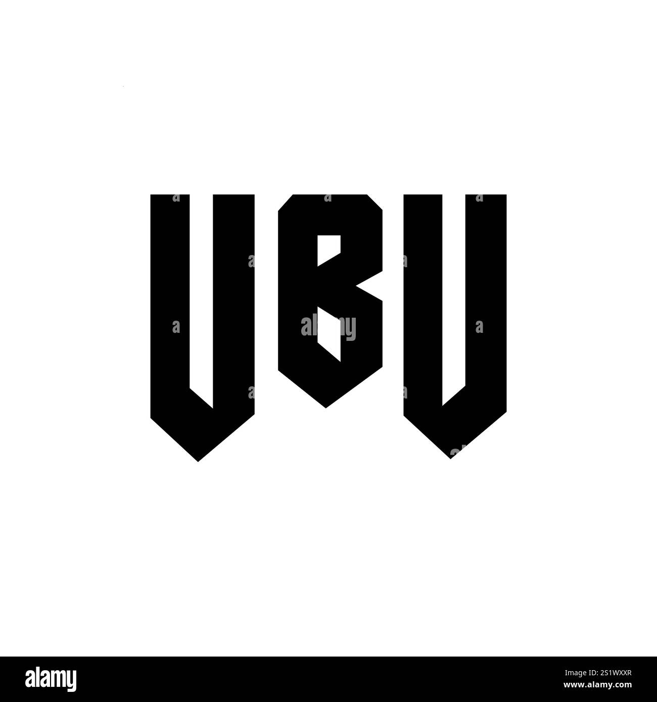 UBU letter logo design for technology company. UBU logo design black ...