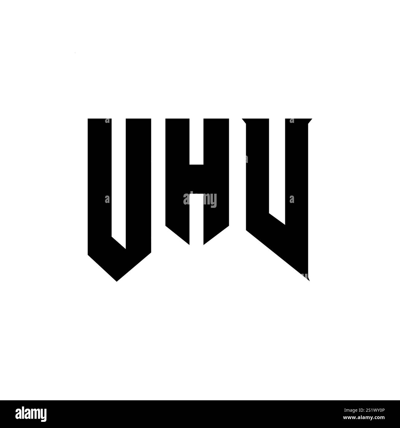 UHV letter logo design for technology company. UHV logo design black ...