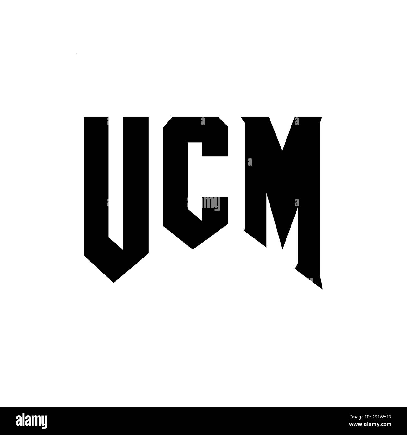 UCM letter logo design for technology company. UCM logo design black ...