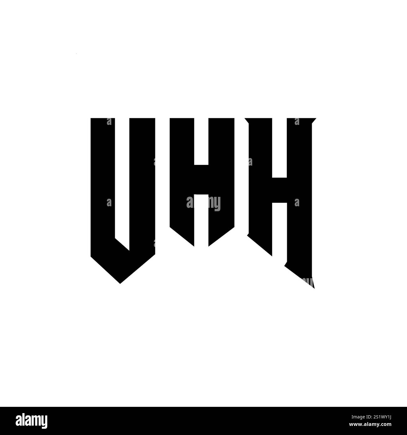 Uhh logo design hi-res stock photography and images - Alamy