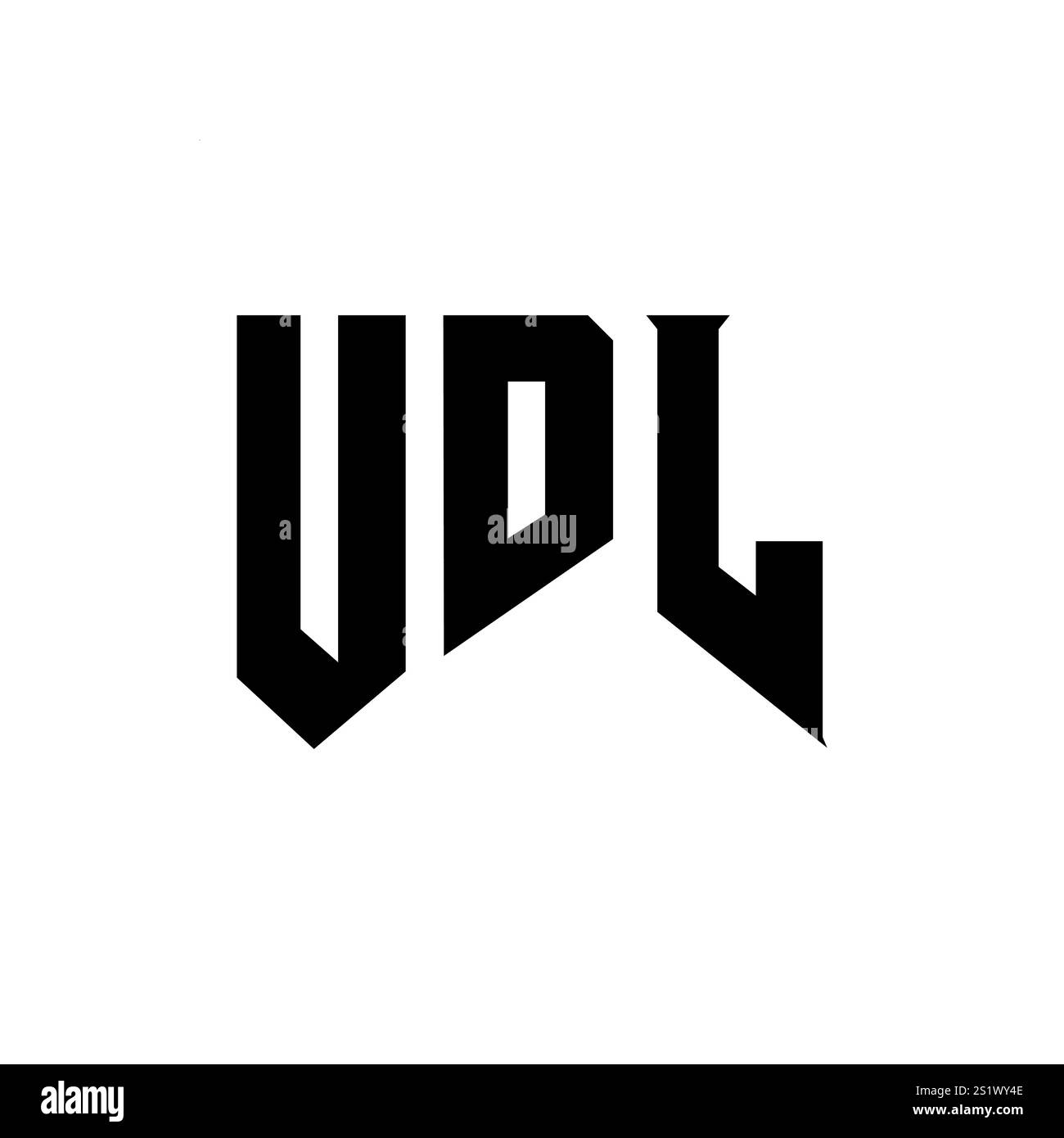 UDL letter logo design for technology company. UDL logo design black ...