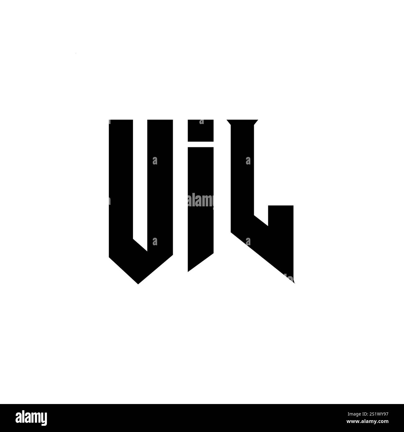 UIL letter logo design for technology company. UIL logo design black ...
