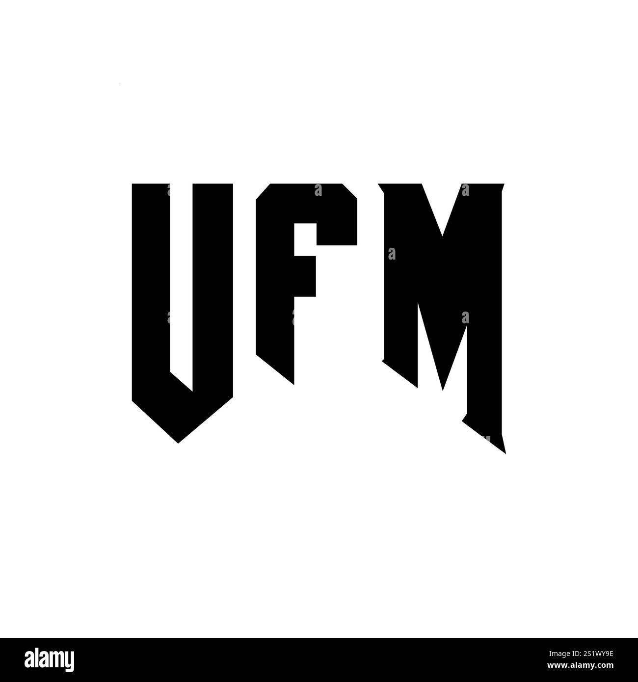 UFM letter logo design for technology company. UFM logo design black ...