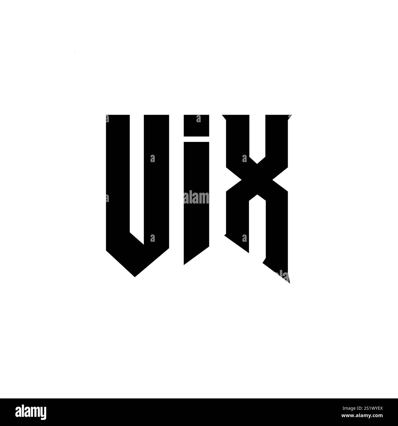 UIX letter logo design for technology company. UIX logo design black ...