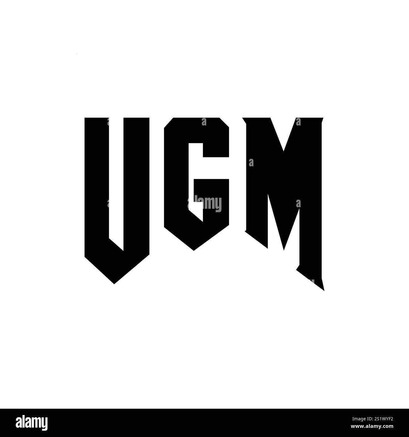 UGM letter logo design for technology company. UGM logo design black ...