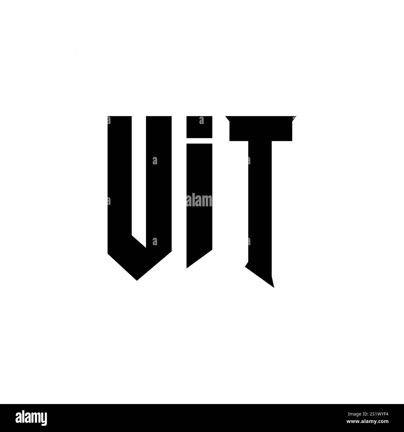 UIT letter logo design for technology company. UIT logo design black ...