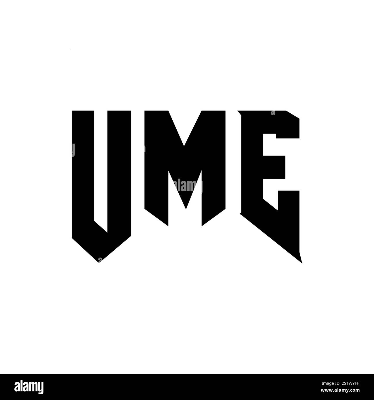 UME letter logo design for technology company. UME logo design black ...