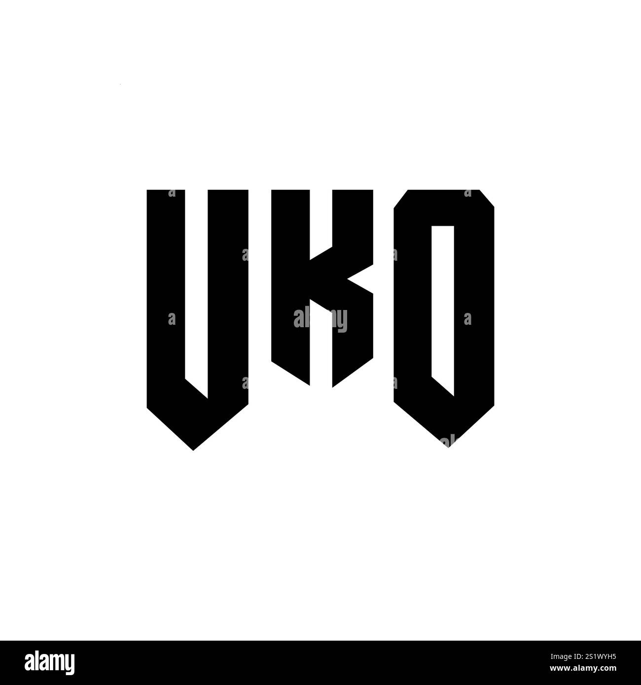 UKO letter logo design for technology company. UKO logo design black ...